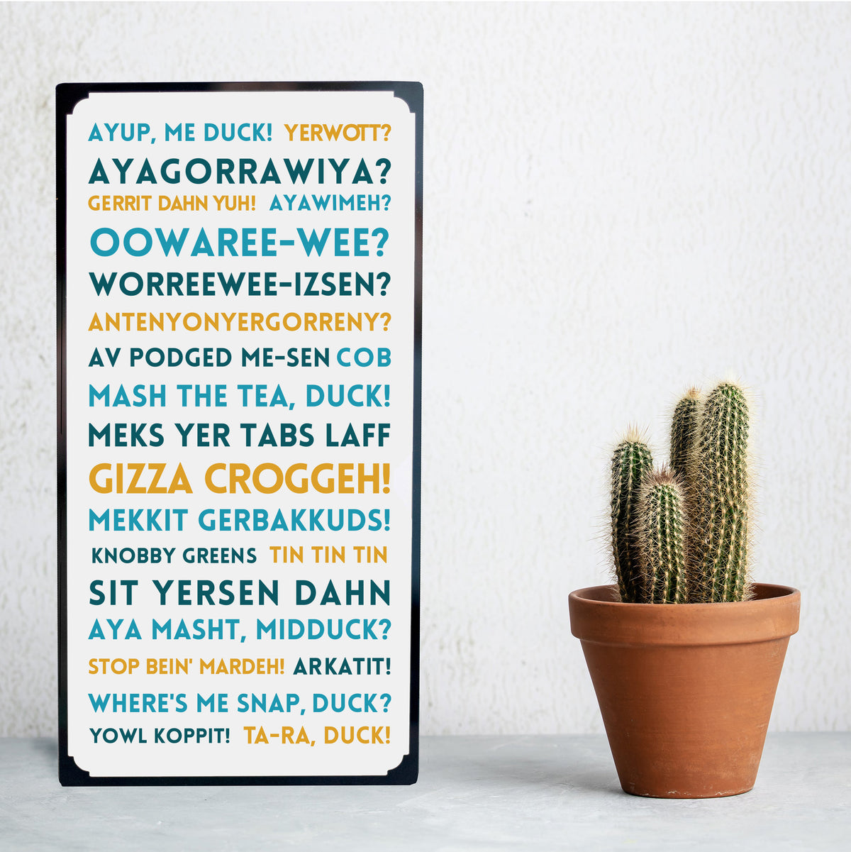Nottingham Phrases Plaque — DUKKI Ltd