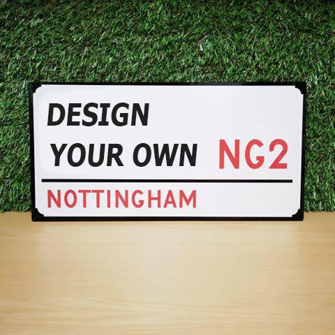 Personalised Place name Postcode Street Sign — DUKKI Ltd