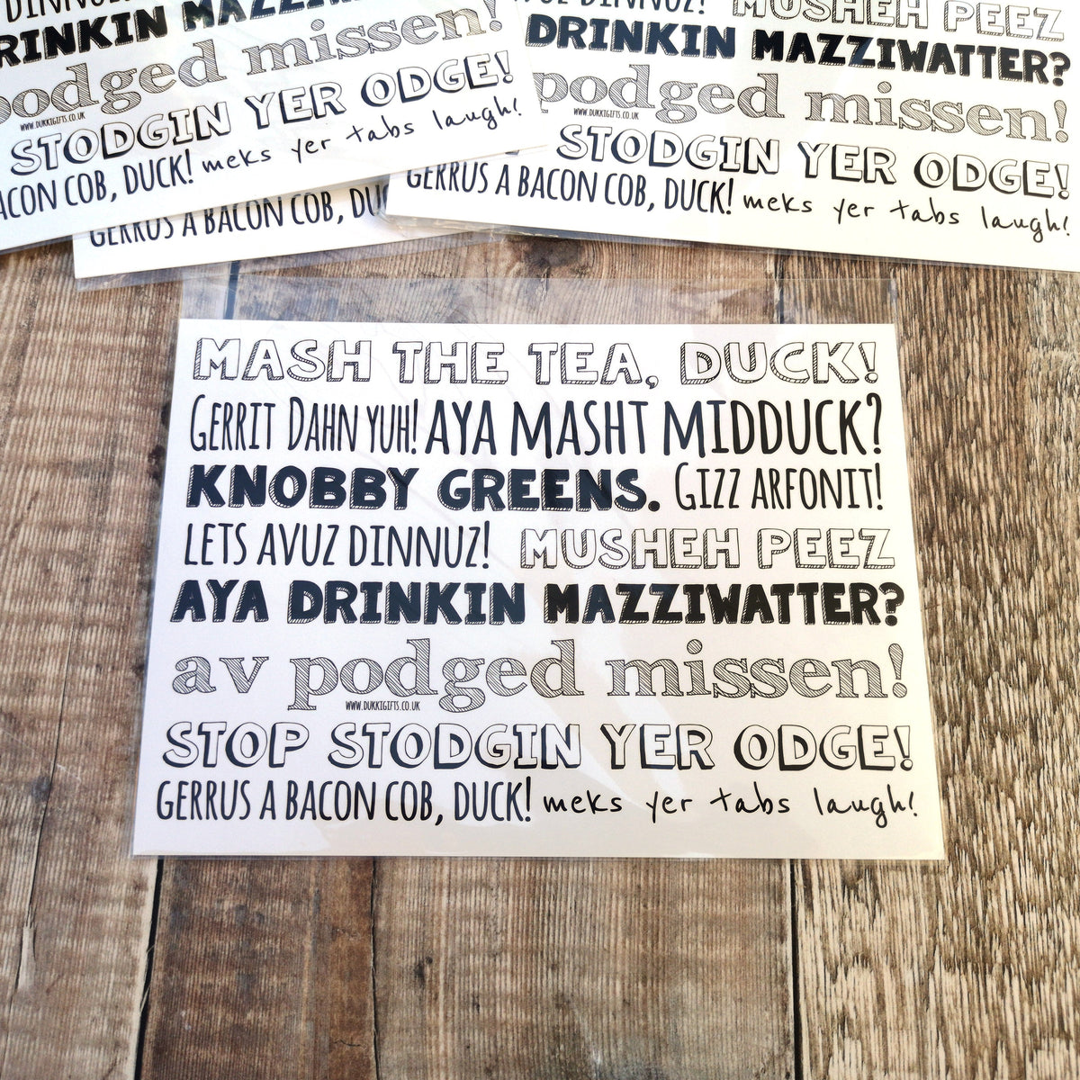 Nottingham Phrases Print — DUKKI Ltd