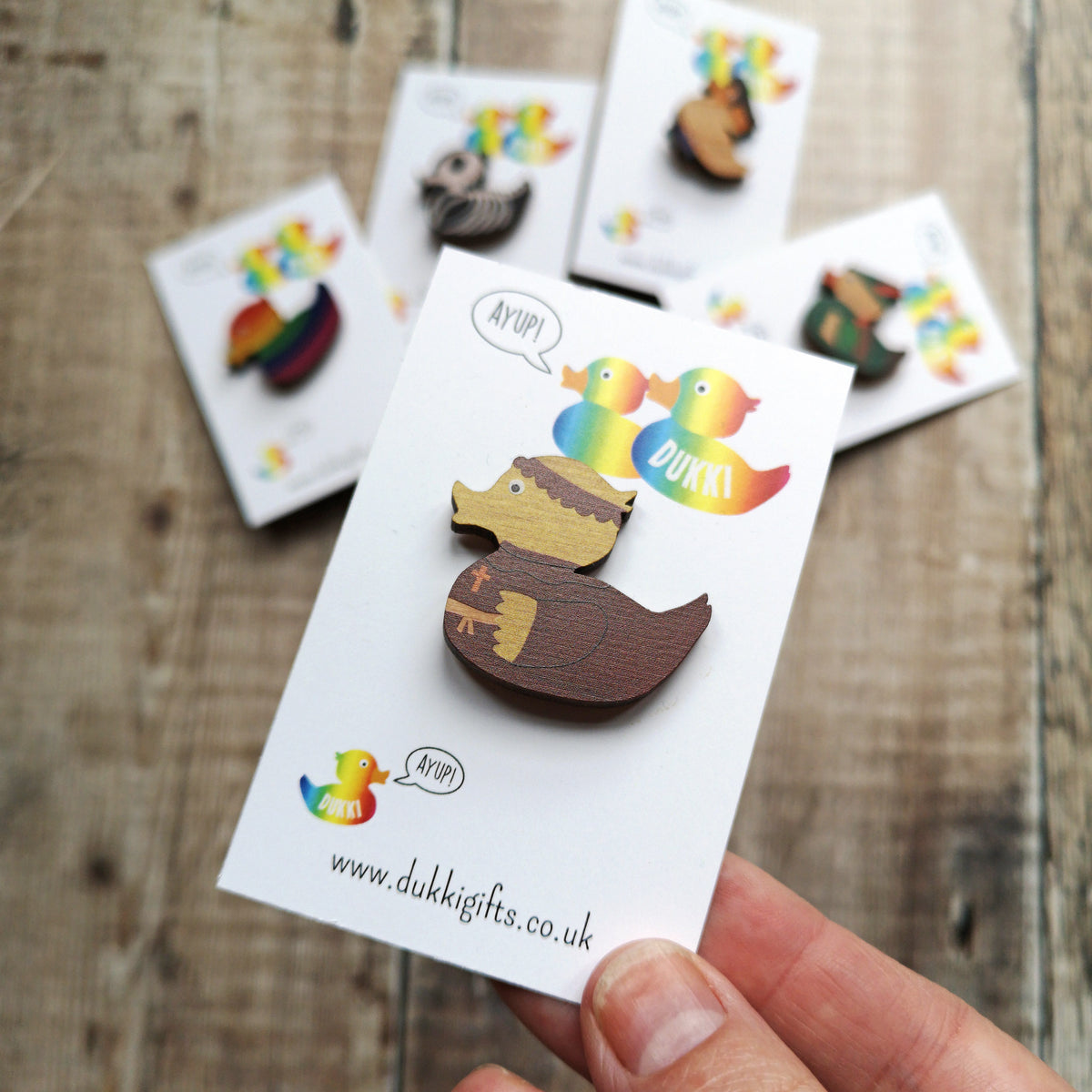 Friar Duck Wooden Pin — DUKKI Ltd