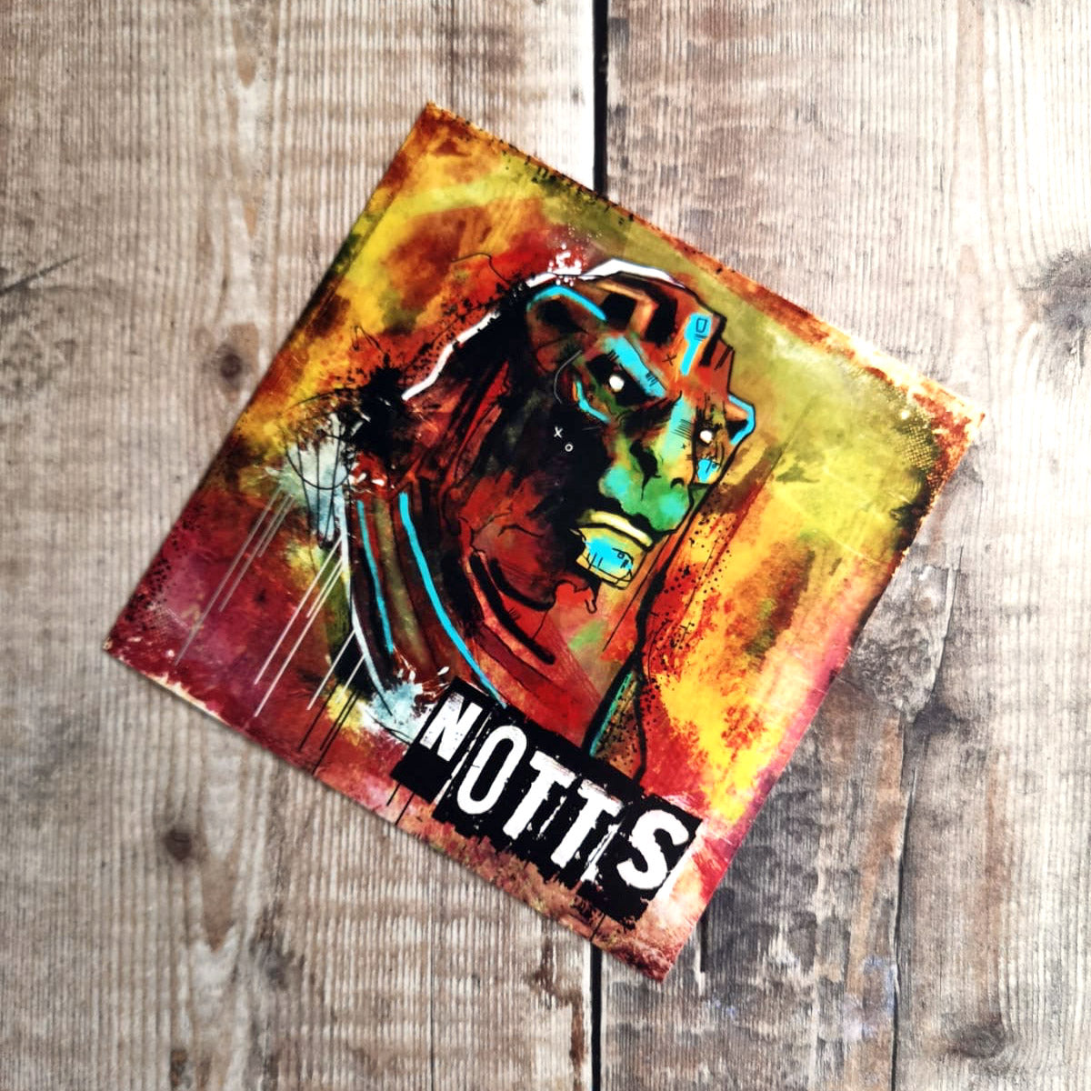 Notts Lion Square Print — DUKKI Ltd