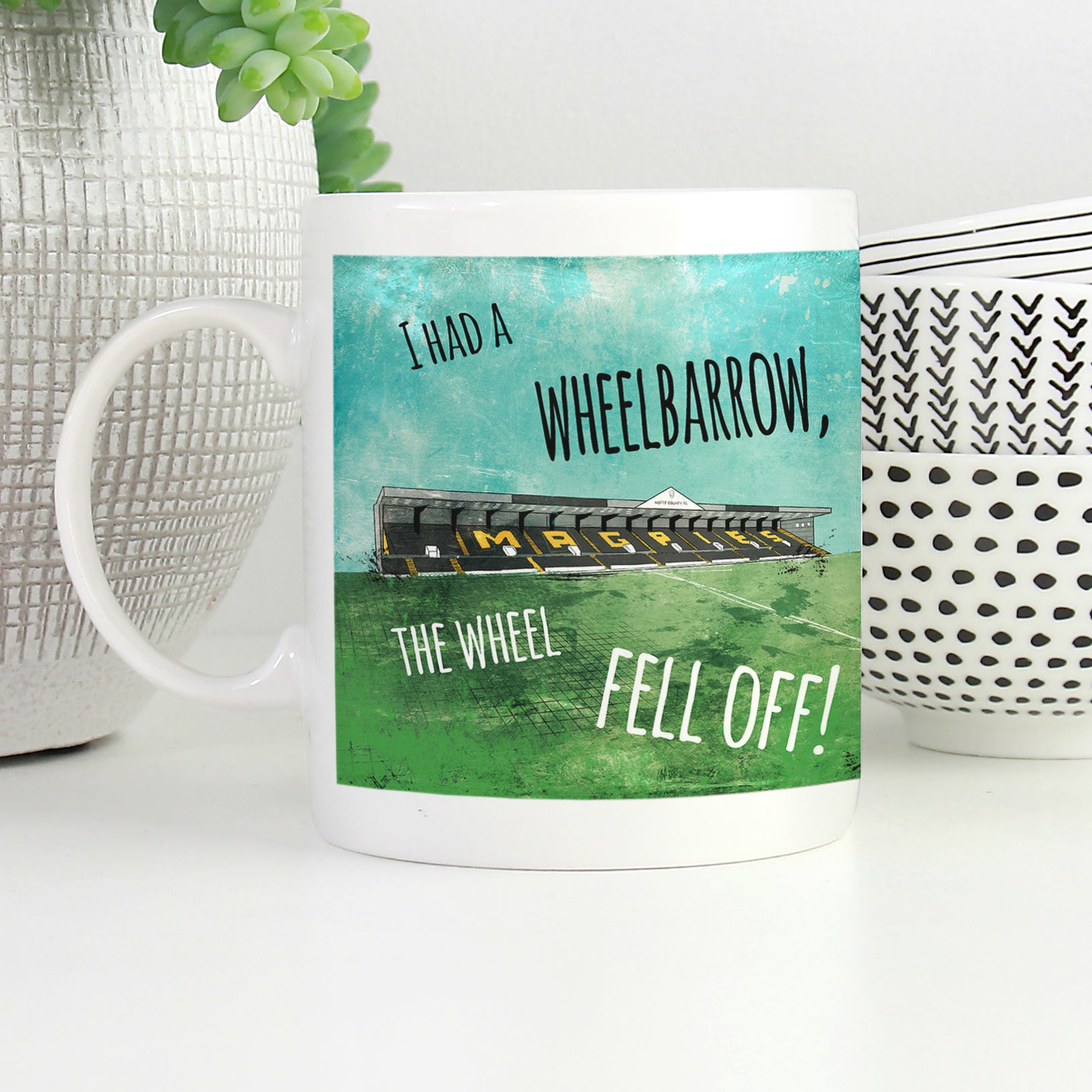 I Had a Wheelbarrow Notts County Football Club Mug — DUKKI Ltd